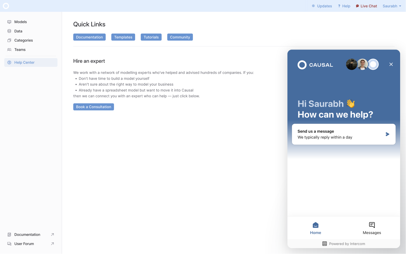 Causal | UI, UX Design | SaaS | Application Design | saas ui